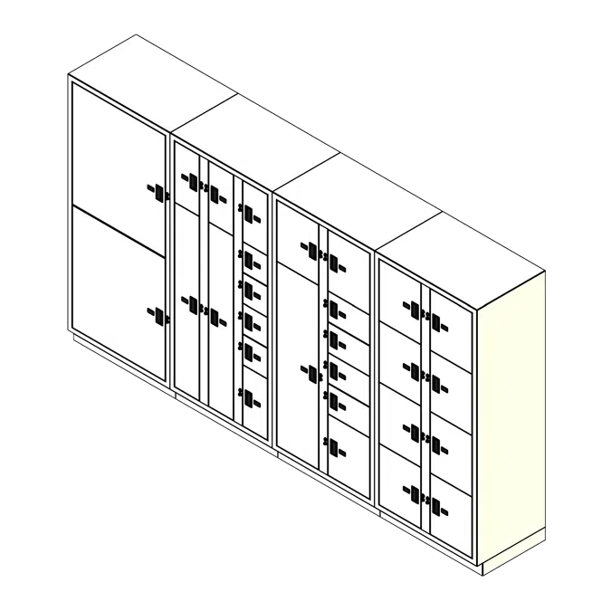 BIM objects - Free download! 4 Columns-28 Total Openings Steel Evidence ...