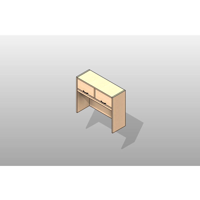 BIM objects - Free download! Overhead Storage Executive Laminate ...