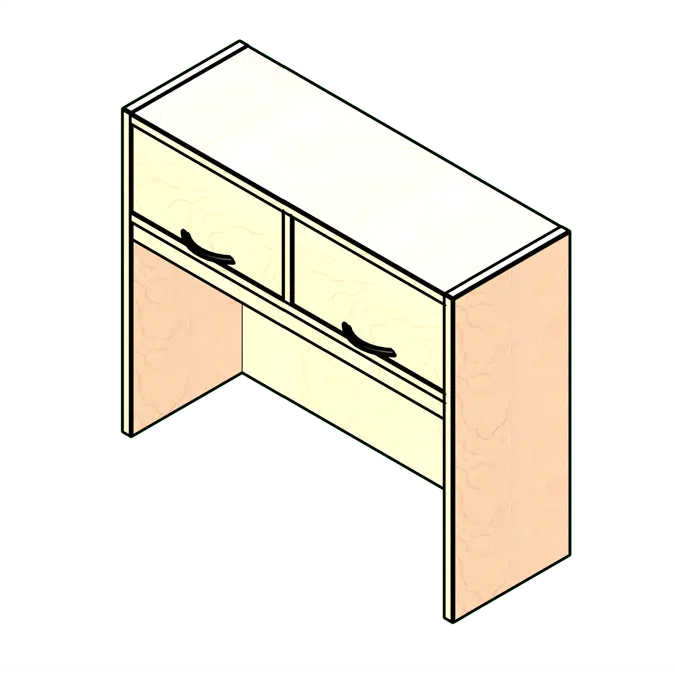 BIM objects - Free download! Overhead Storage Executive Laminate ...