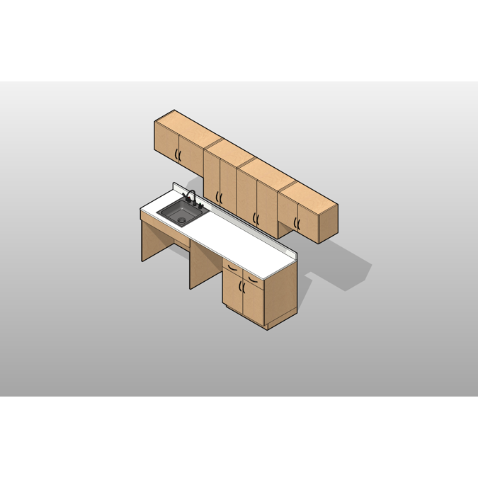 BIM objects - Free download! 10' Wide - Option 02 Break Room | BIMobject