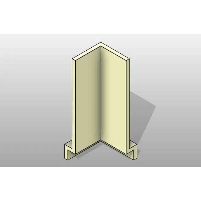 BIM objects - Free download! Angle Corner Steel Lab Base Filler | BIMobject