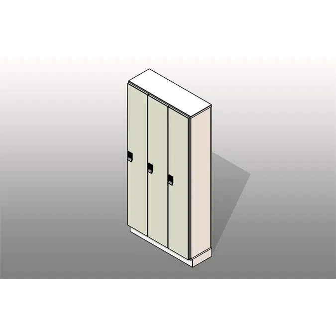 BIM objects - Free download! Day Use Metal Locker | BIMobject