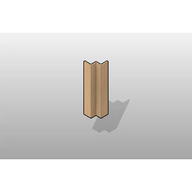 BIM objects - Free download! Corner Wall Laminate Filler Panel | BIMobject