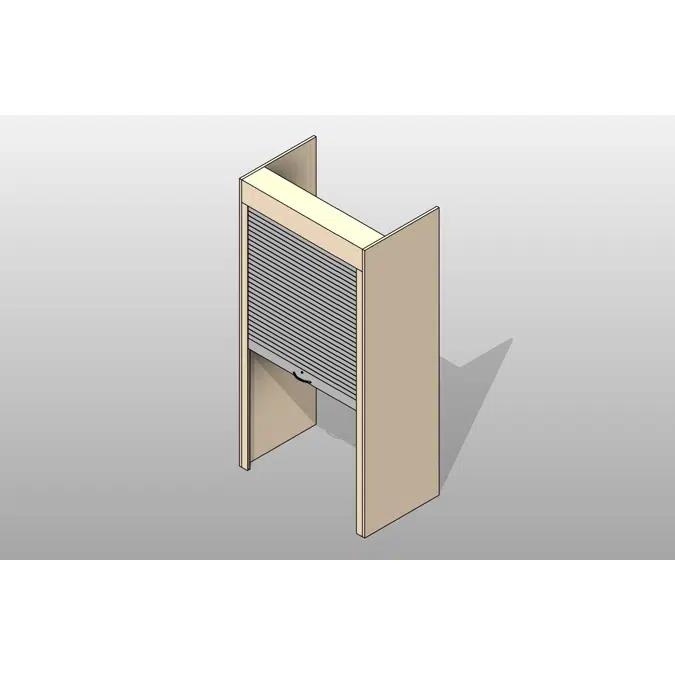 BIM objects - Free download! Roll Down Security Shutter 4 Post Shelving ...