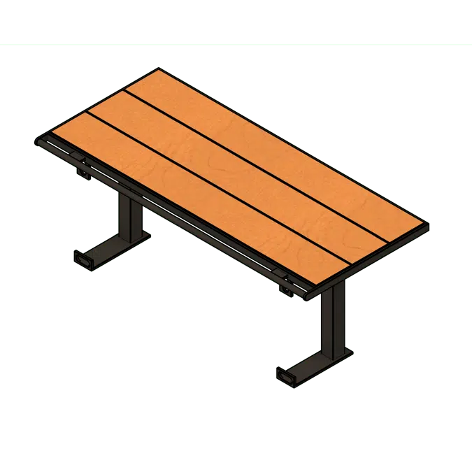 BIM objects - Free download! Freestanding Restraint Bench | BIMobject