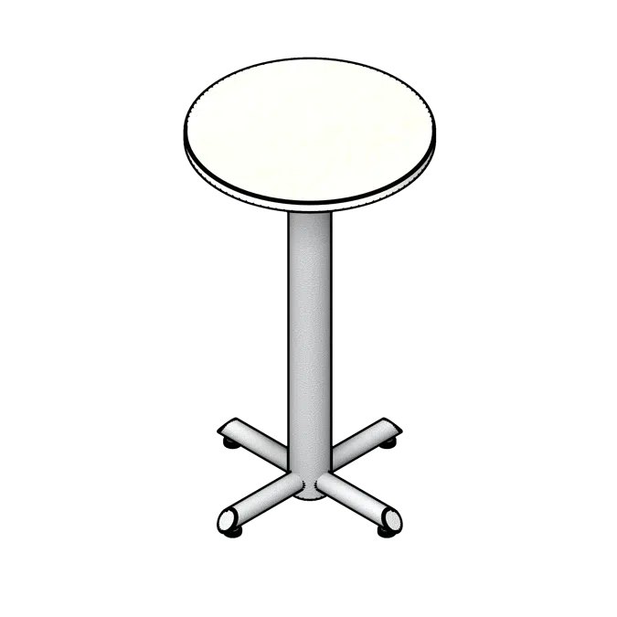 BIM objects - Free download! Cafe Classroom Table | BIMobject