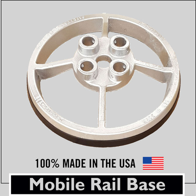 BIM objects - Free download! Mobile Railing Base Plate | BIMobject