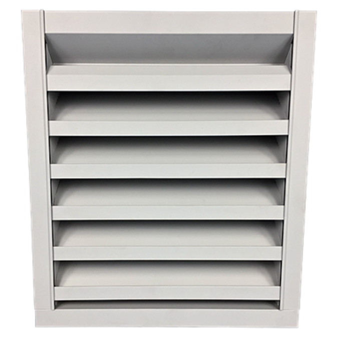 BIM objects - Free download! Wind Driven Rain Louvers, Vertical Blades ...