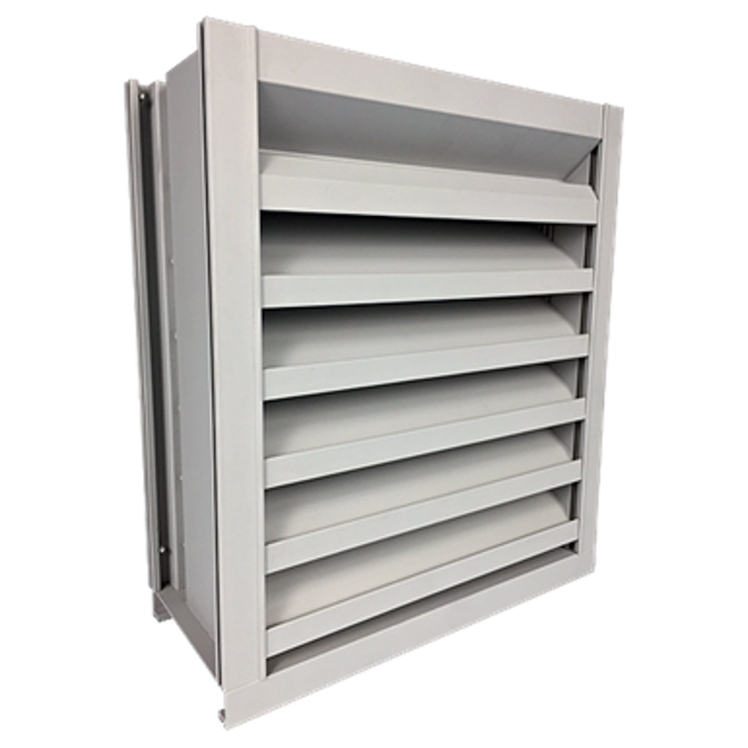 BIM objects - Free download! Wind Driven Rain Louvers, Vertical Blades ...