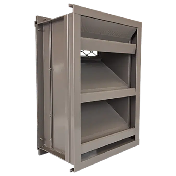 BIM objects - Free download! Hurricane Louvers, Miami-Dade Qualified, 6 ...