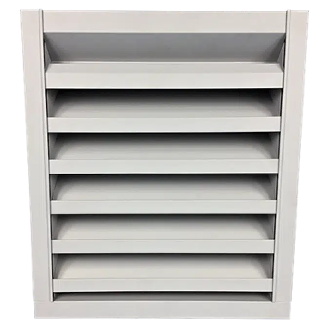 BIM objects - Free download! Wind Driven Rain Louvers, Horizontal ...