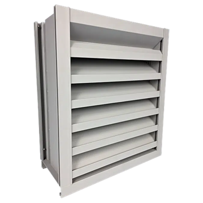 BIM objects - Free download! Wind Driven Rain Louvers, Horizontal ...
