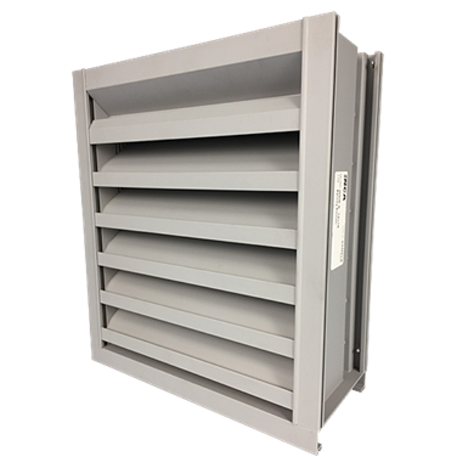 BIM 对象 - 免费下载！ Wind Driven Rain Louvers, Horizontal Blades 6” Frame ...