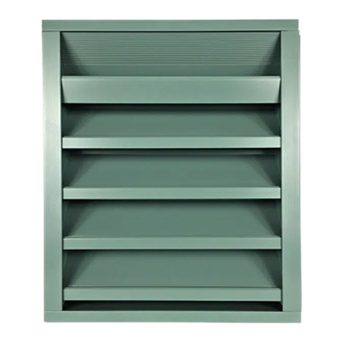BIM objects - Free download! Extruded Drainable Louvers, 4" Deep Frame ...