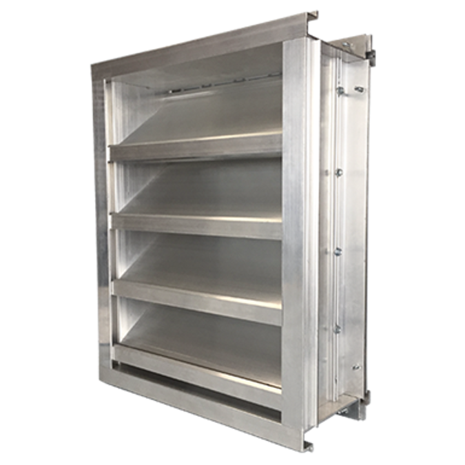 BIM objects - Free download! Extruded Drainable Louvers, 4" Deep Frame ...