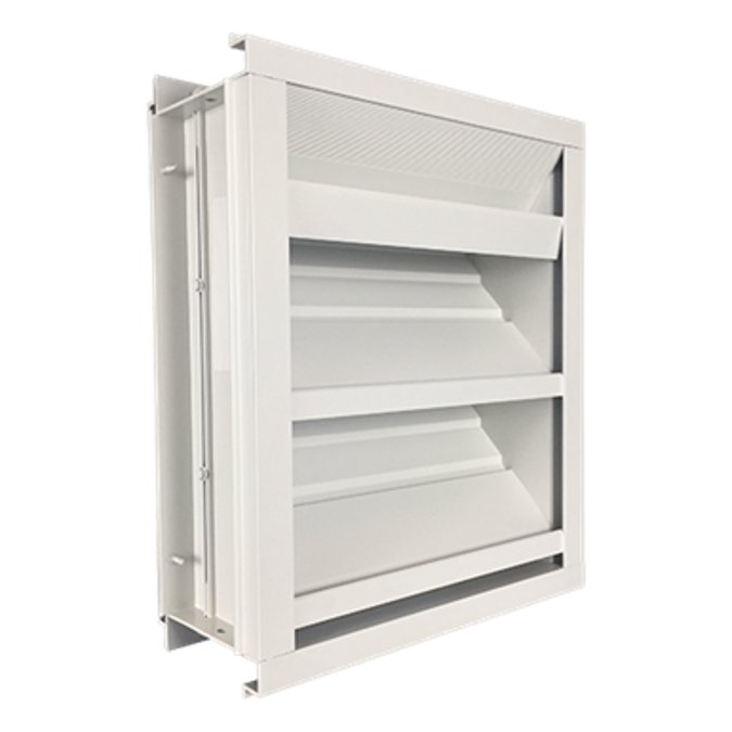 BIM objects - Free download! Extruded Drainable Louvers, 4" Deep Frame ...