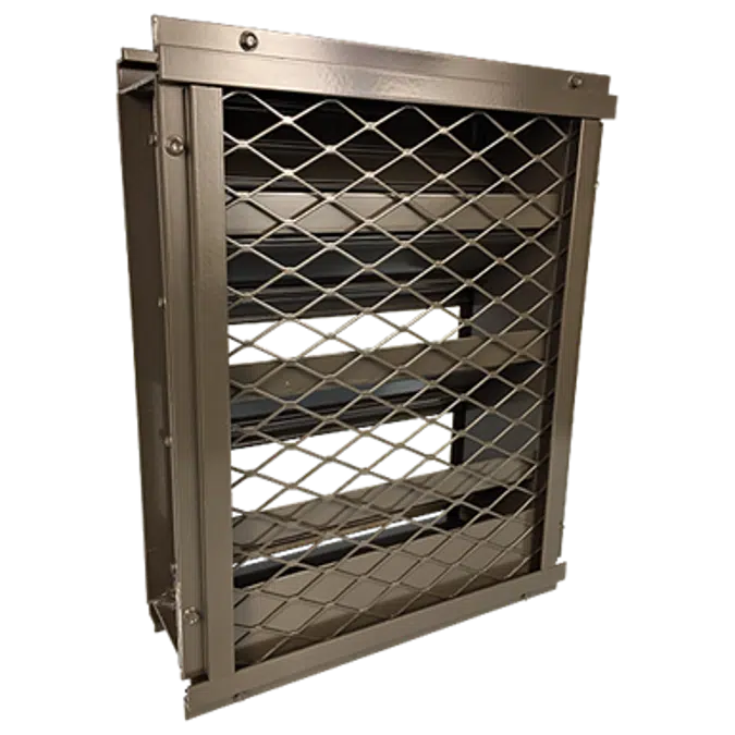 BIM objects - Free download! Extruded Non-Drainable Louvers, 4" Deep ...