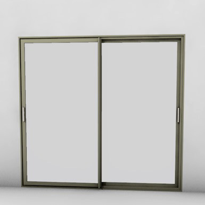 BIM objects - Free download! Aluminum window - sliding window | BIMobject