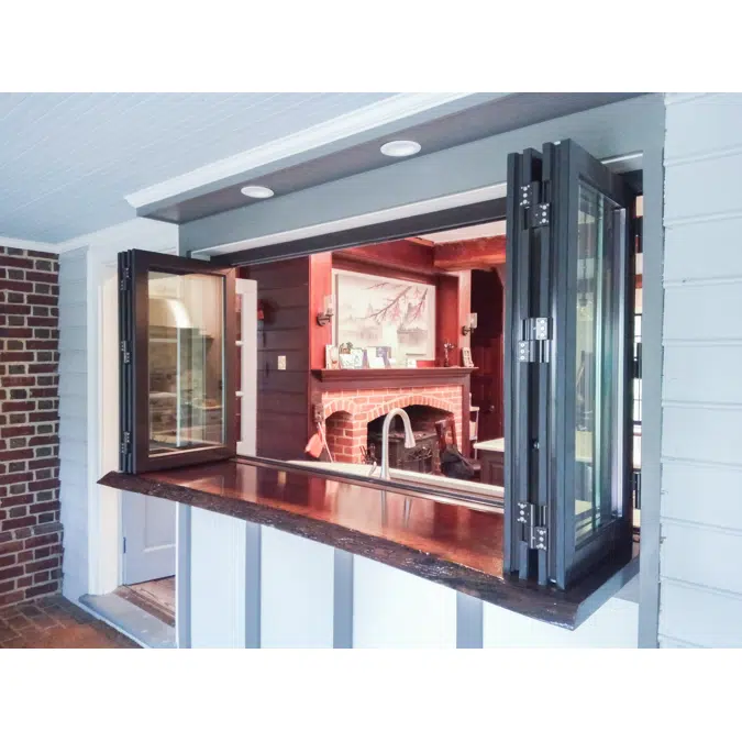 BIM objects - Free download! AL62-HF Aluminum Horizontal Folding Window ...