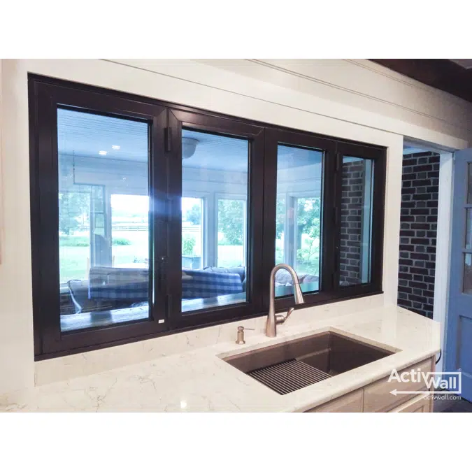 BIM objects - Free download! AL62-HF Aluminum Horizontal Folding Window ...