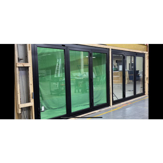 BIM objects - Free download! AL62-HF Aluminum Horizontal Folding Window ...