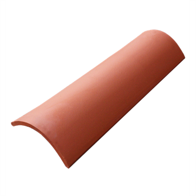 BIM objects - Free download! Barrel Roof Tile 40x17 Red | BIMobject