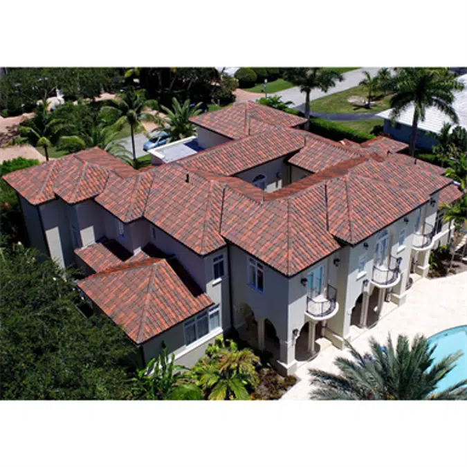 BIM objects - Free download! Barrel Roof Tile 40x15 Graphite | BIMobject