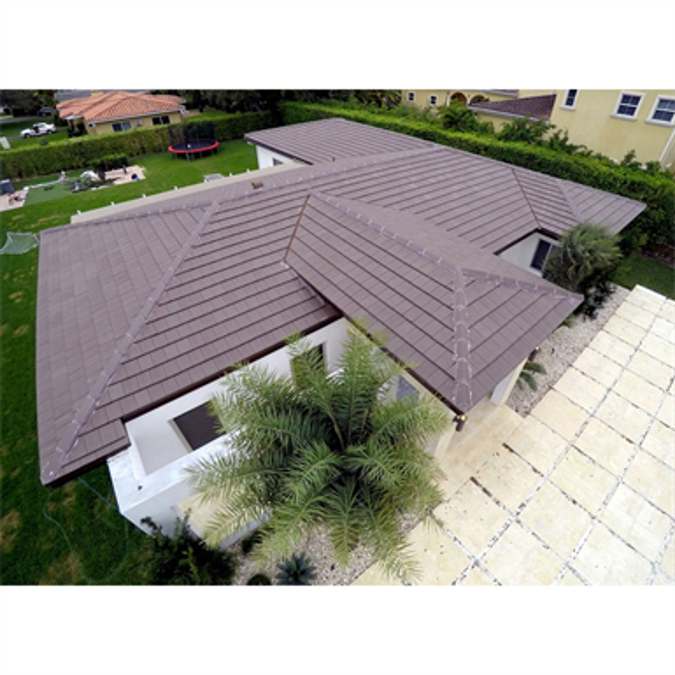 BIM objects - Free download! Flat Roof Tile Graphite | BIMobject