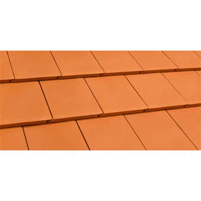 BIM objects - Free download! Flat Roof Tile Red | BIMobject