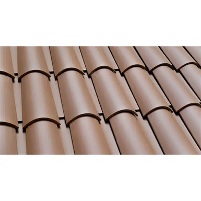 BIM objects - Free download! Barrel Roof Tile 40x17 Brown | BIMobject