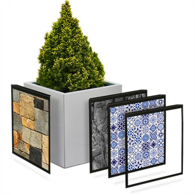 BIM objects - Free download! Flower Pot 405x405x405 mm | BIMobject