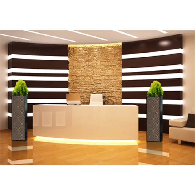 BIM objects - Free download! Flower Pot 305x910x305 mm | BIMobject