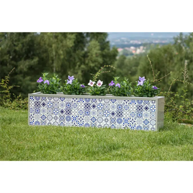 BIM objects - Free download! Flower Pot 1210x305x305 mm | BIMobject