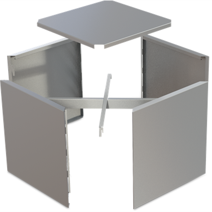 Objetos Bim - Download gratuito Flower Pot 1210x305x305 mm | BIMobject