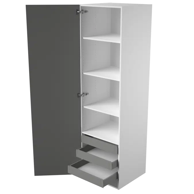 BIM objects - Free download! Tall cabinet 60 cm Alba (KG651-060 ...
