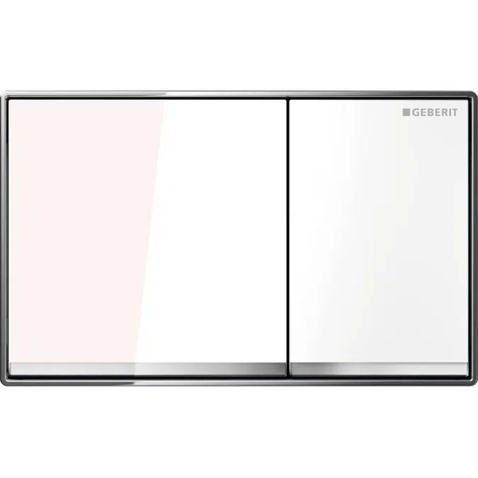 BIM objects - Free download! Geberit Omega 60 Dual Flush Button White ...