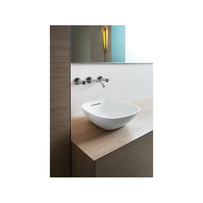 BIM objects - Free download! LAUFEN Ino Counter Basin with Overflow No ...