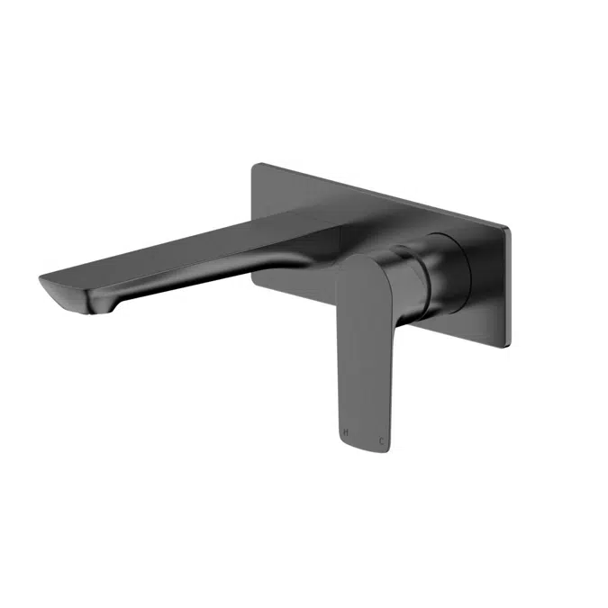 BIM objects - Free download! Milli Trace Wall Basin Mixer Set Brushed ...
