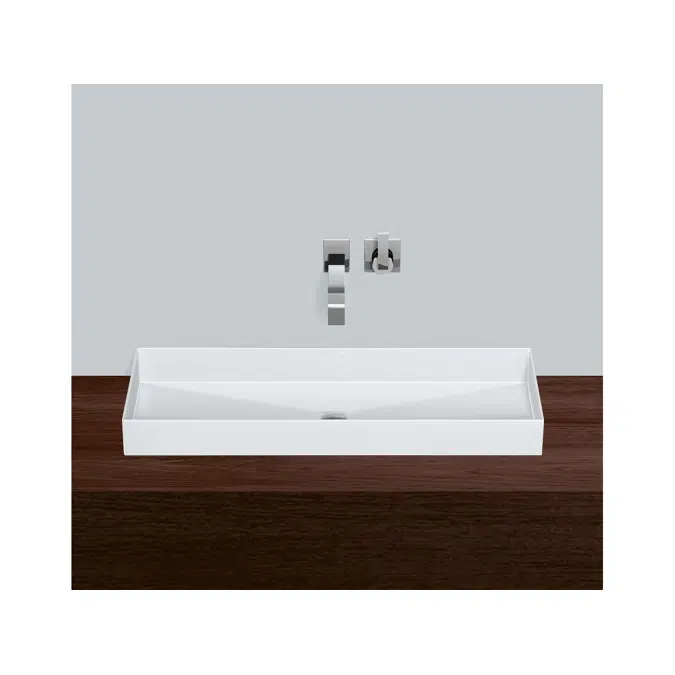 BIM objects - Free download! Alape Metaphor Counter Basin 1000mm White ...