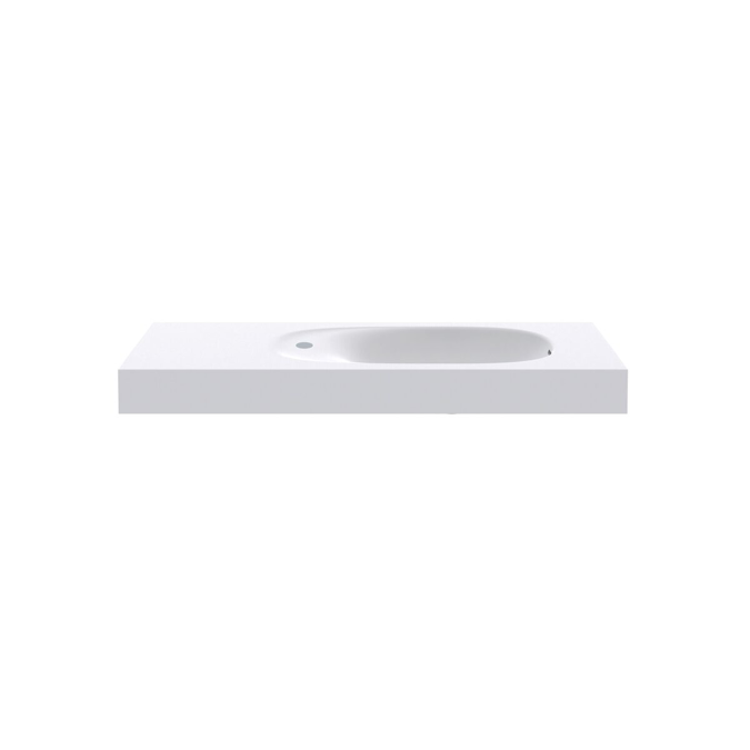 BIM objects - Free download! Kado Lussi 900mm Right Hand Wall Basin ...