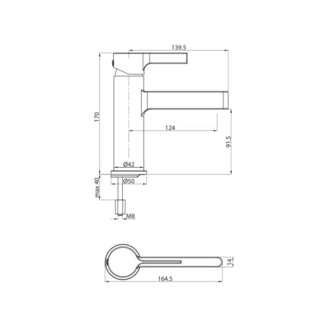 BIM objects - Free download! Mizu Stream Basin Mixer Tap Chrome (5 Star ...