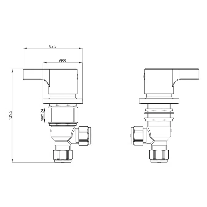 BIM objects - Free download! Mizu Stream Basin Top Assemblies Chrome ...