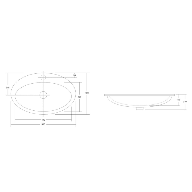 BIM objects - Free download! Base Vanity Basin with Overflow 1 Taphole ...