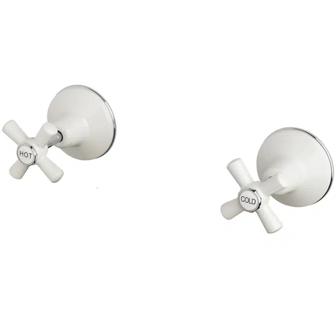 BIM objects - Free download! Posh Bristol Wall Top Assembly Taps White ...