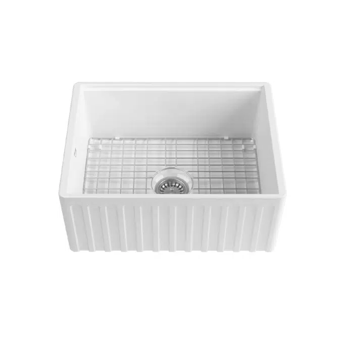 BIM objects - Free download! Memo Harper Single Bowl Butler Sink 610mm ...