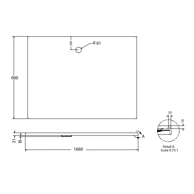 BIM objects - Free download! Posh Bristol Torbex Mk2 Moulded Shower ...