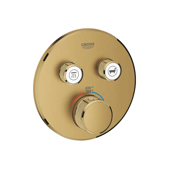 BIM objects - Free download! GROHE Smart Control Concealed Thermostat 2 ...