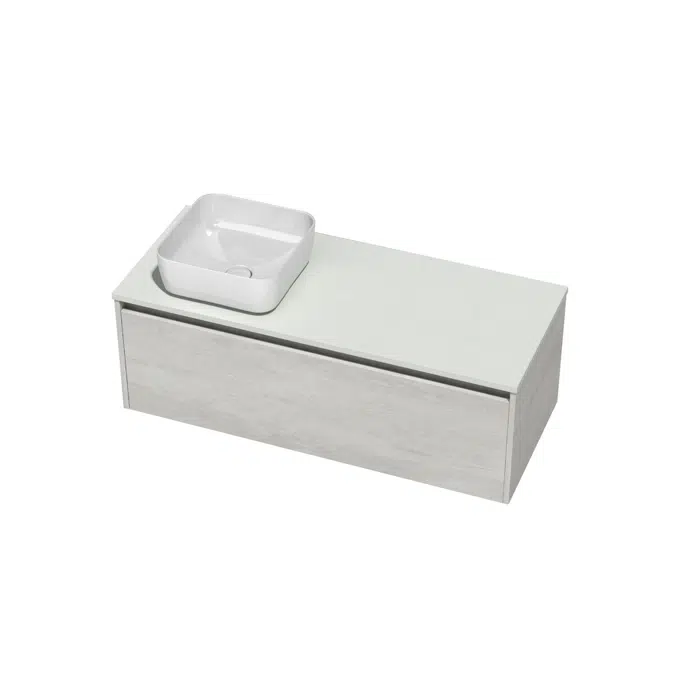 BIM objects - Free download! St Michel Kayla Wall Hung Vanity Unit 1200 ...