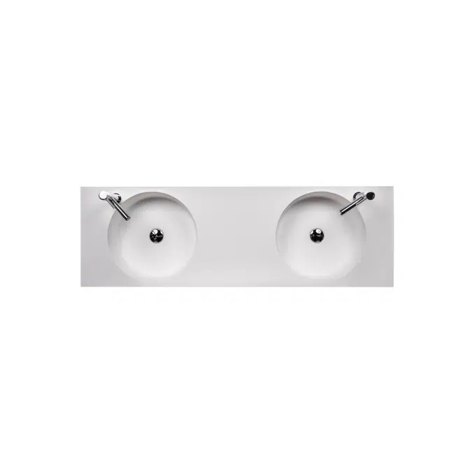 Objetos BIM - ¡Descarga gratis! Omvivo Neo Solid Surface Wall Basin ...