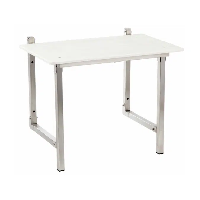 BIM objects - Free download! Wolfen Folding Shower Seat 600mm Stainless ...